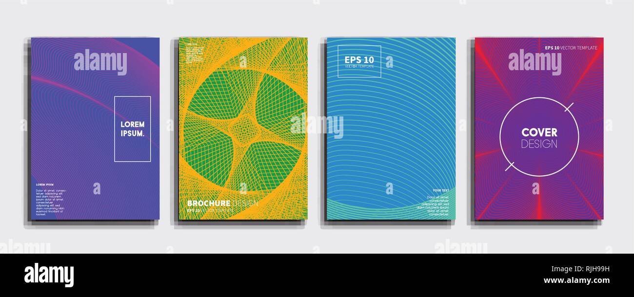 Minimal Vector cover designs. Future Poster template Stock Vector Image ...