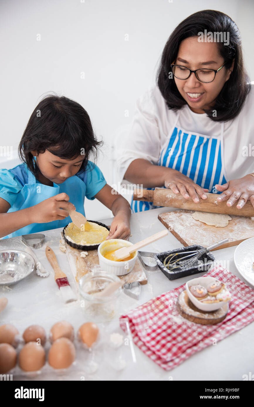 cooking class with mommy Stock Photo - Alamy