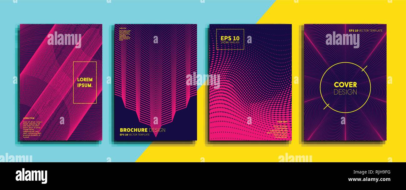 Minimal Vector cover designs. Future Poster template Stock Vector Image ...