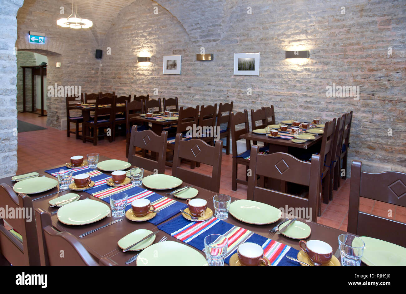 Vihula Manor Dining Room Stock Photo - Alamy