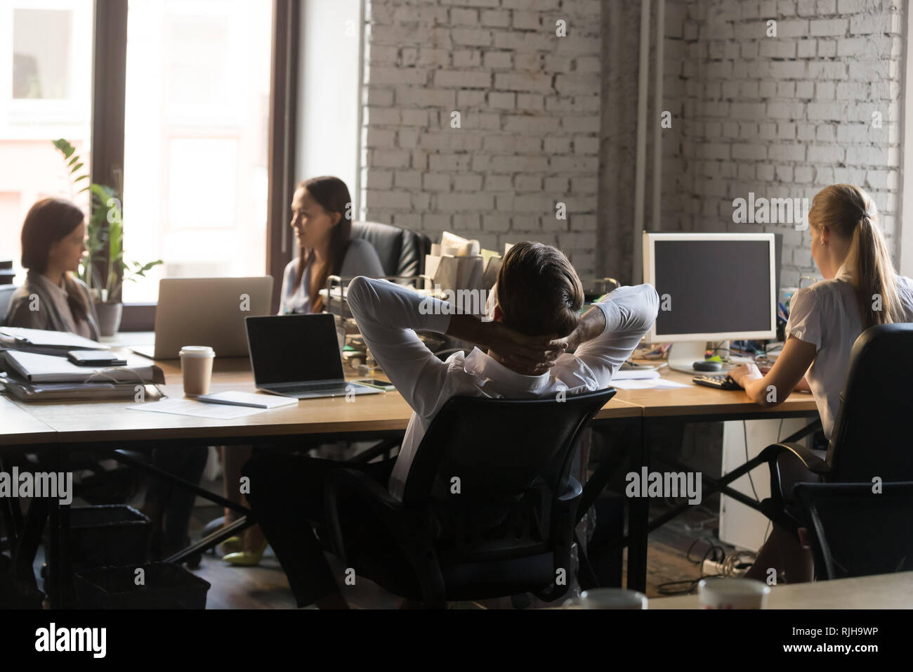 Tired employee hi-res stock photography and images - Alamy