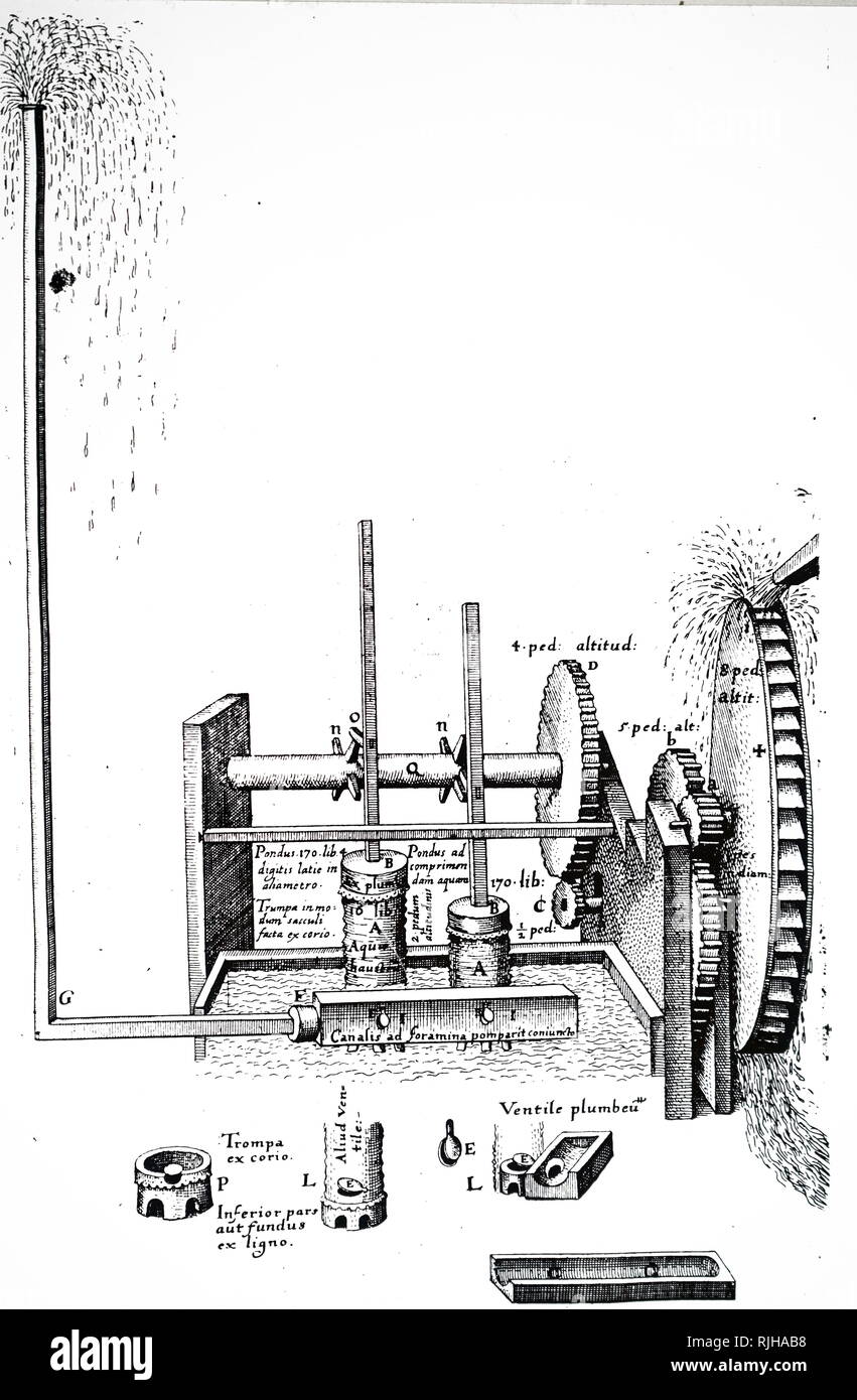 17th century illustration water wheel hi-res stock photography and ...
