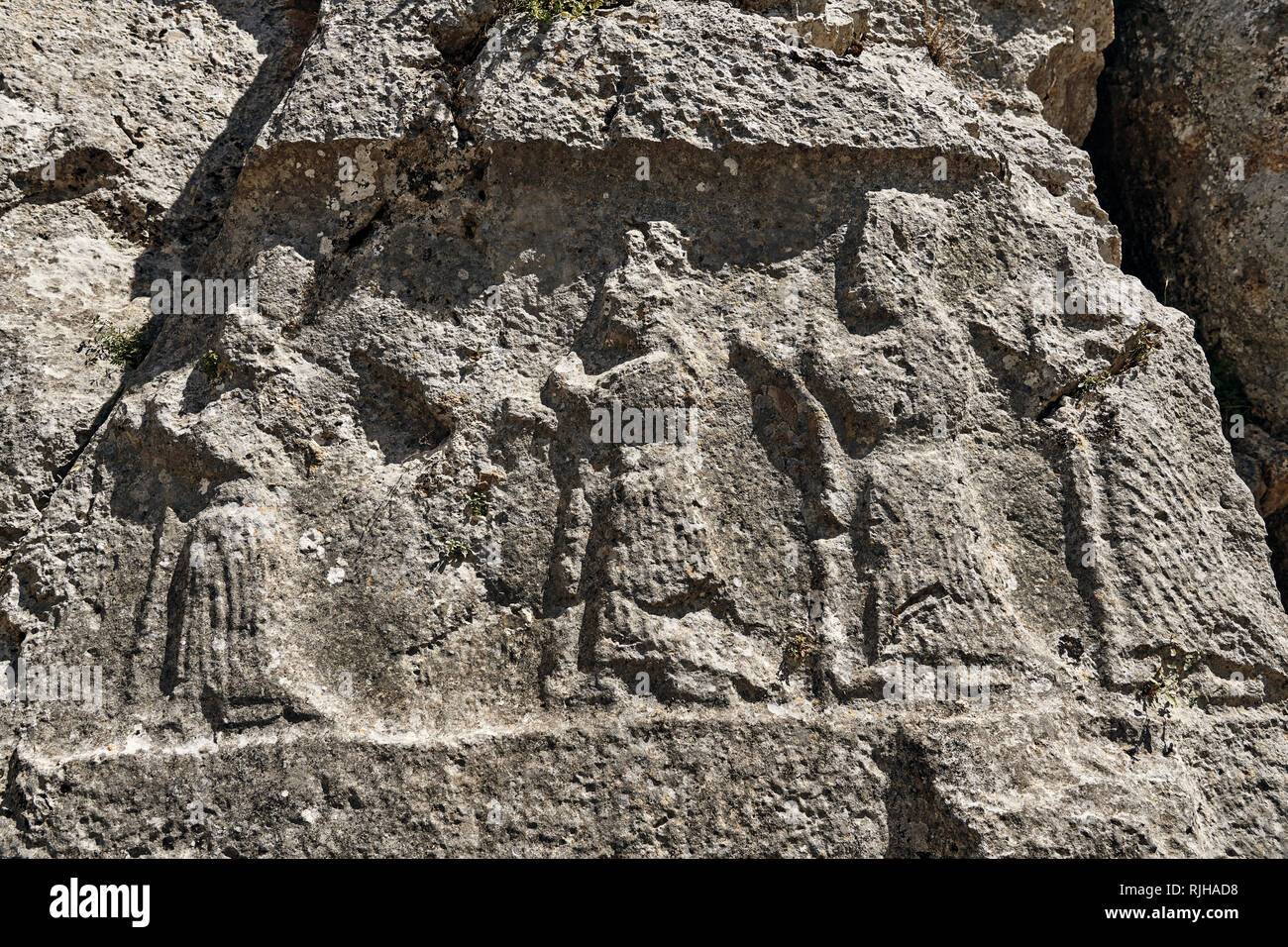 Procession of female Gods in the 13th century BC Hittite religious rock ...