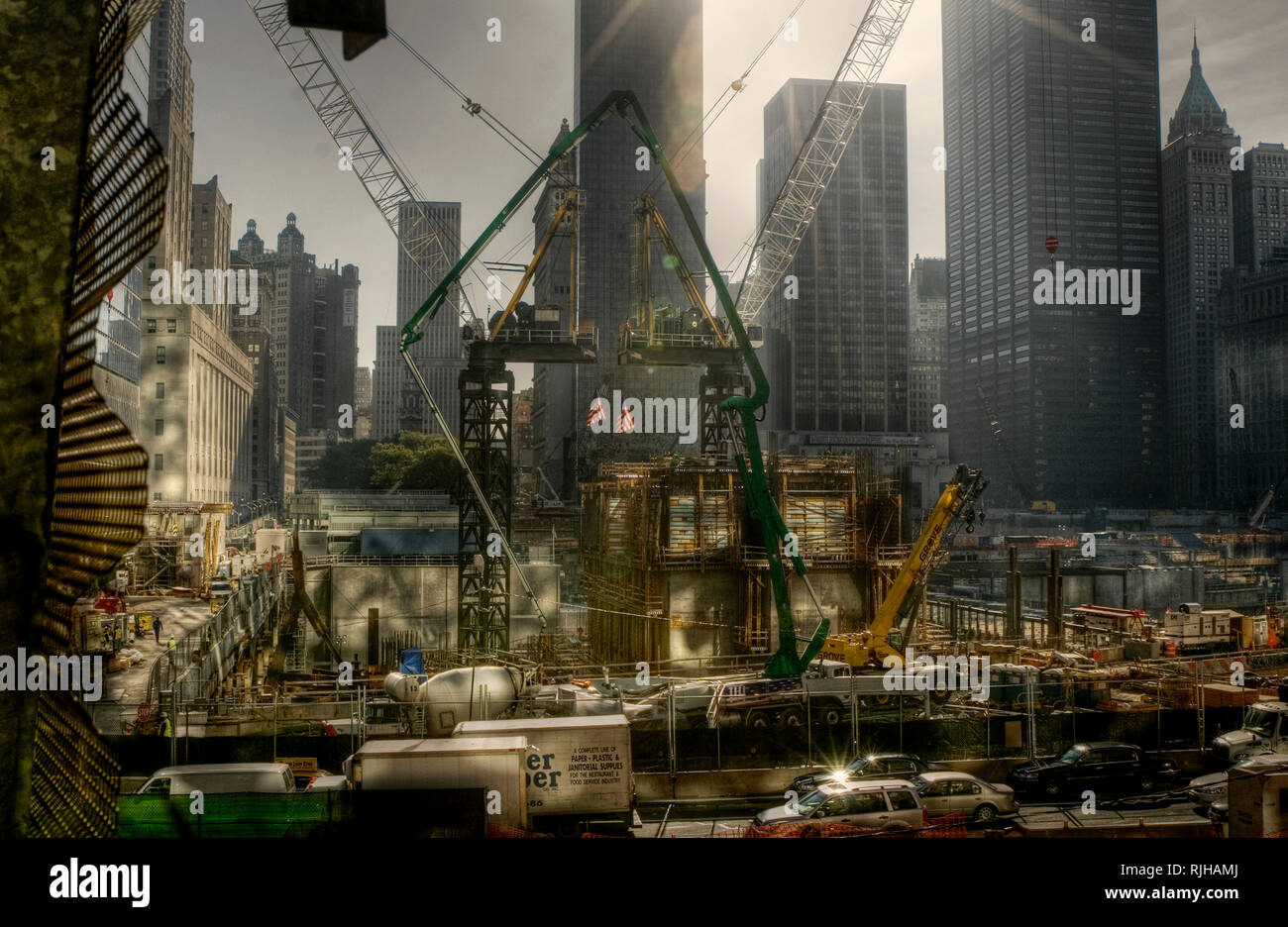 Rebuilding From Ground Zero in New York City Stock Photo - Alamy