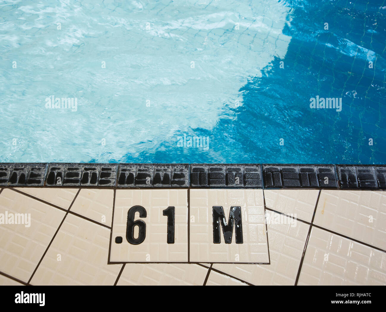 Shallow End of a Public Swimming Pool Stock Photo - Alamy