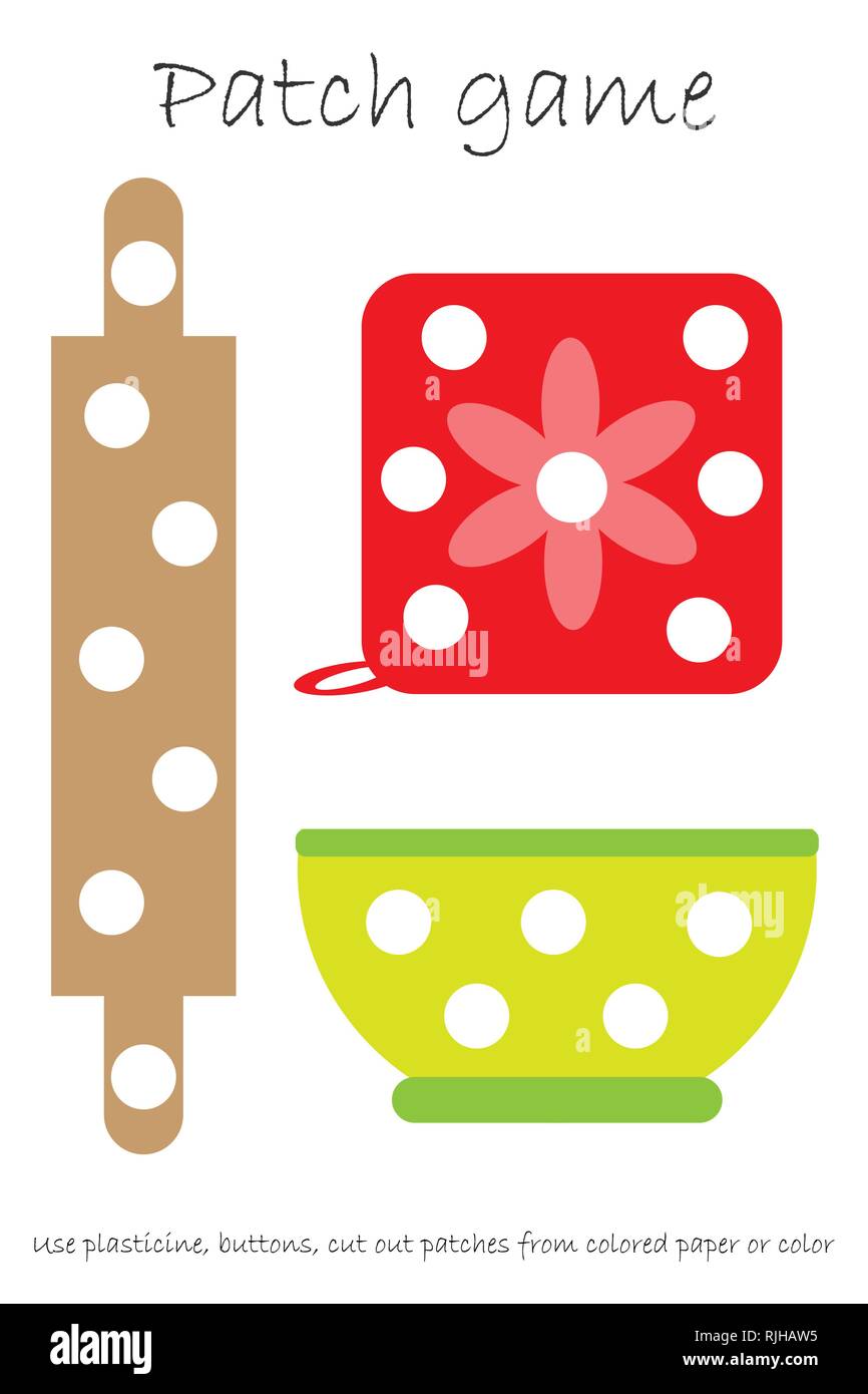 Education Patch game cooking for children to develop motor skills, use ...