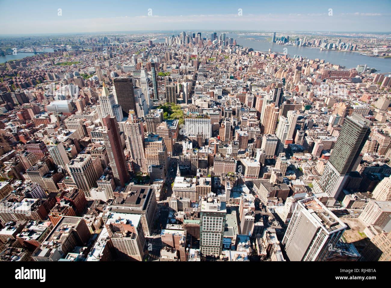 Aerial View of Manhattan Stock Photo - Alamy