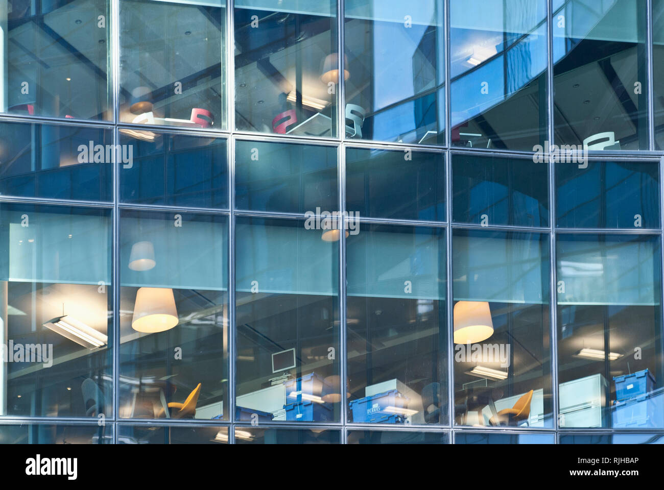 Office Building Windows Stock Photo - Alamy