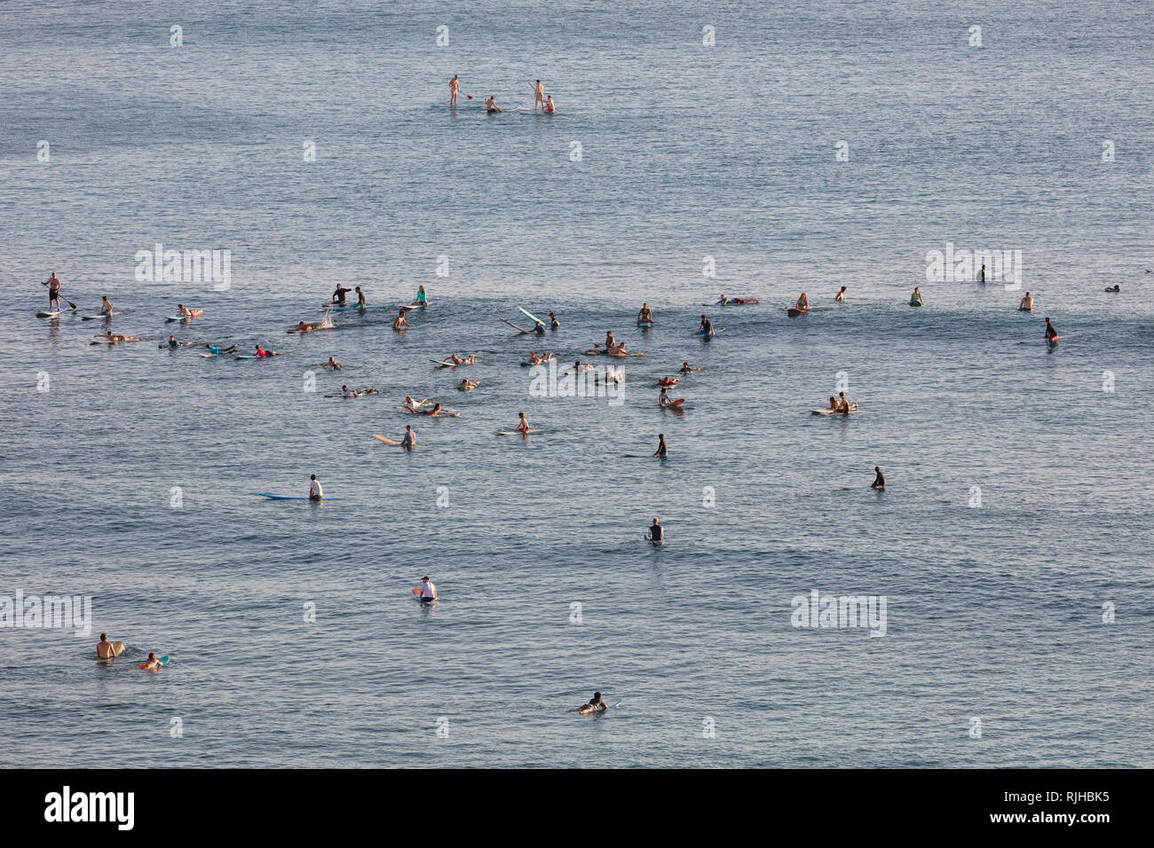 People in sea Stock Photo - Alamy