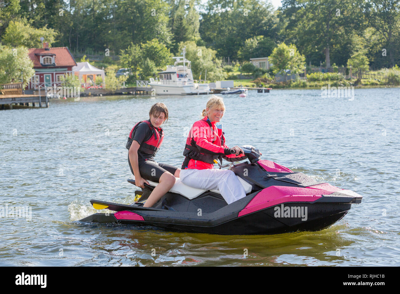 Family jet ski hi-res stock photography and images - Alamy