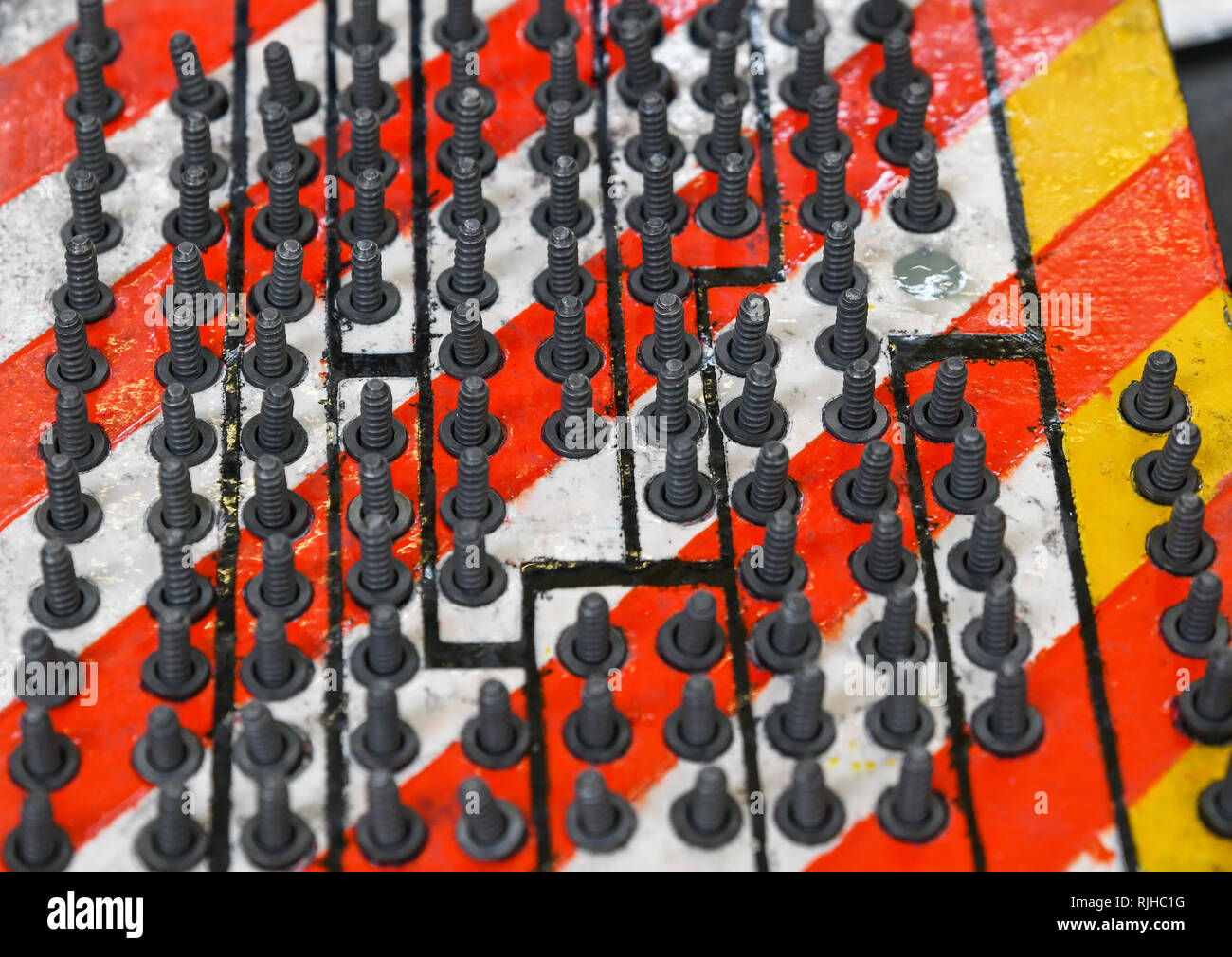 Row of rivets hi-res stock photography and images - Alamy