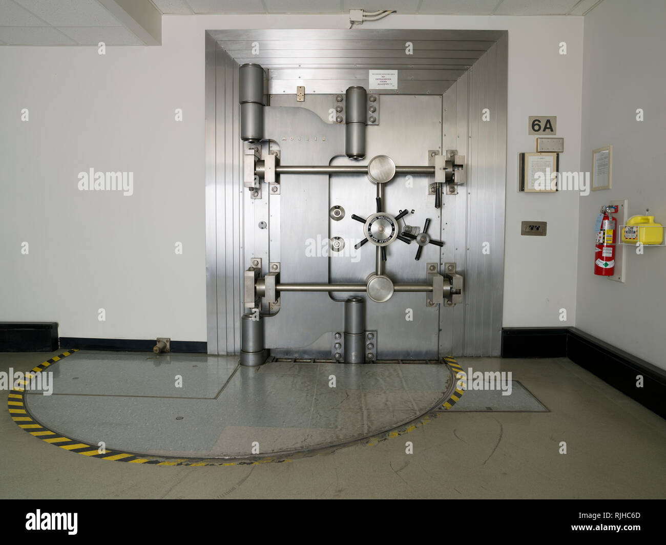 Closed Bank Vault Door the US Federal Reserve Bank of Chicago strong ...