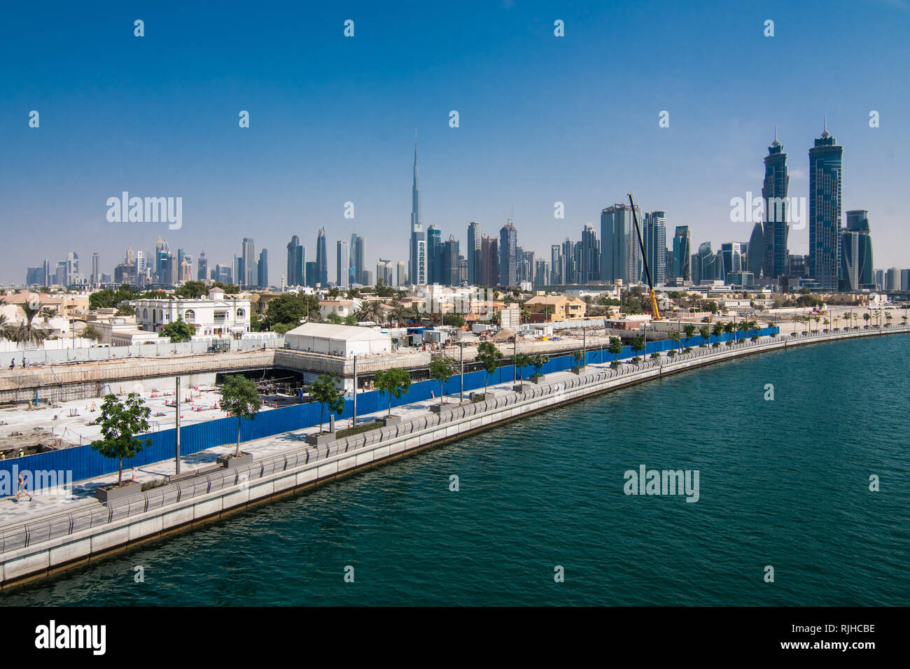 Dubai, United Arab Emirates - October, 2018: Modern skyscrapers and ...
