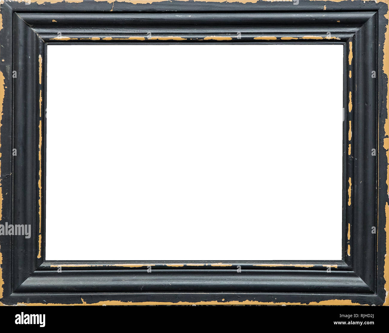 Classic empty picture frame isolated on white background. copyspace ...