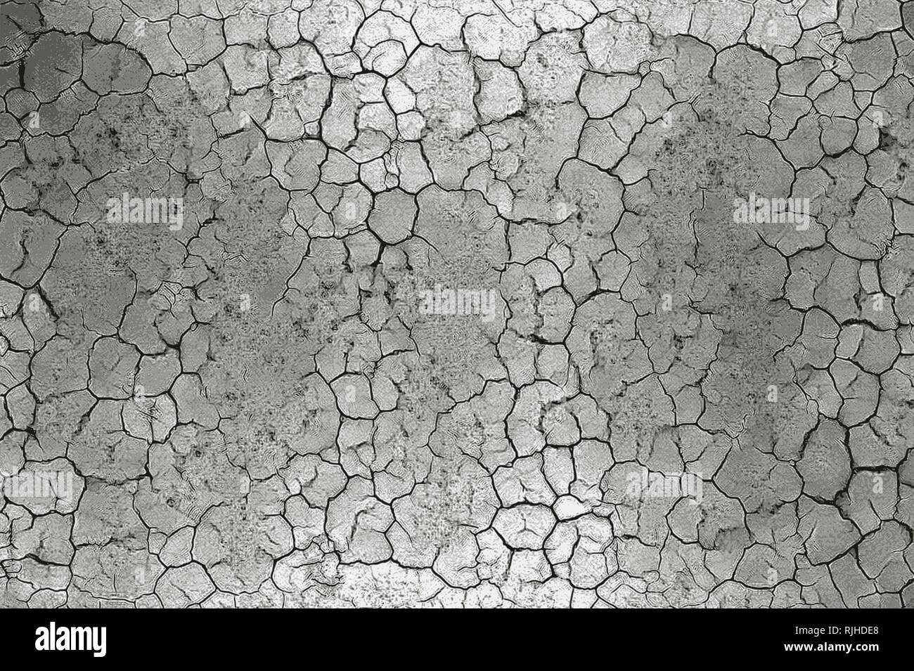 Abstract cracked soile in an arid climate change environment Stock ...