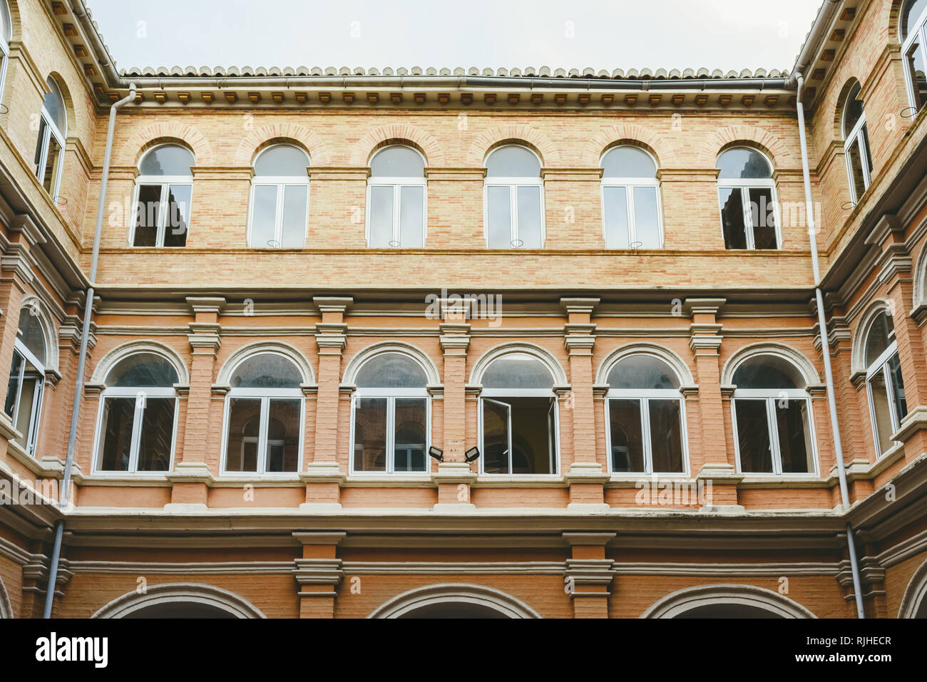Cloister of a religious college Stock Photo - Alamy