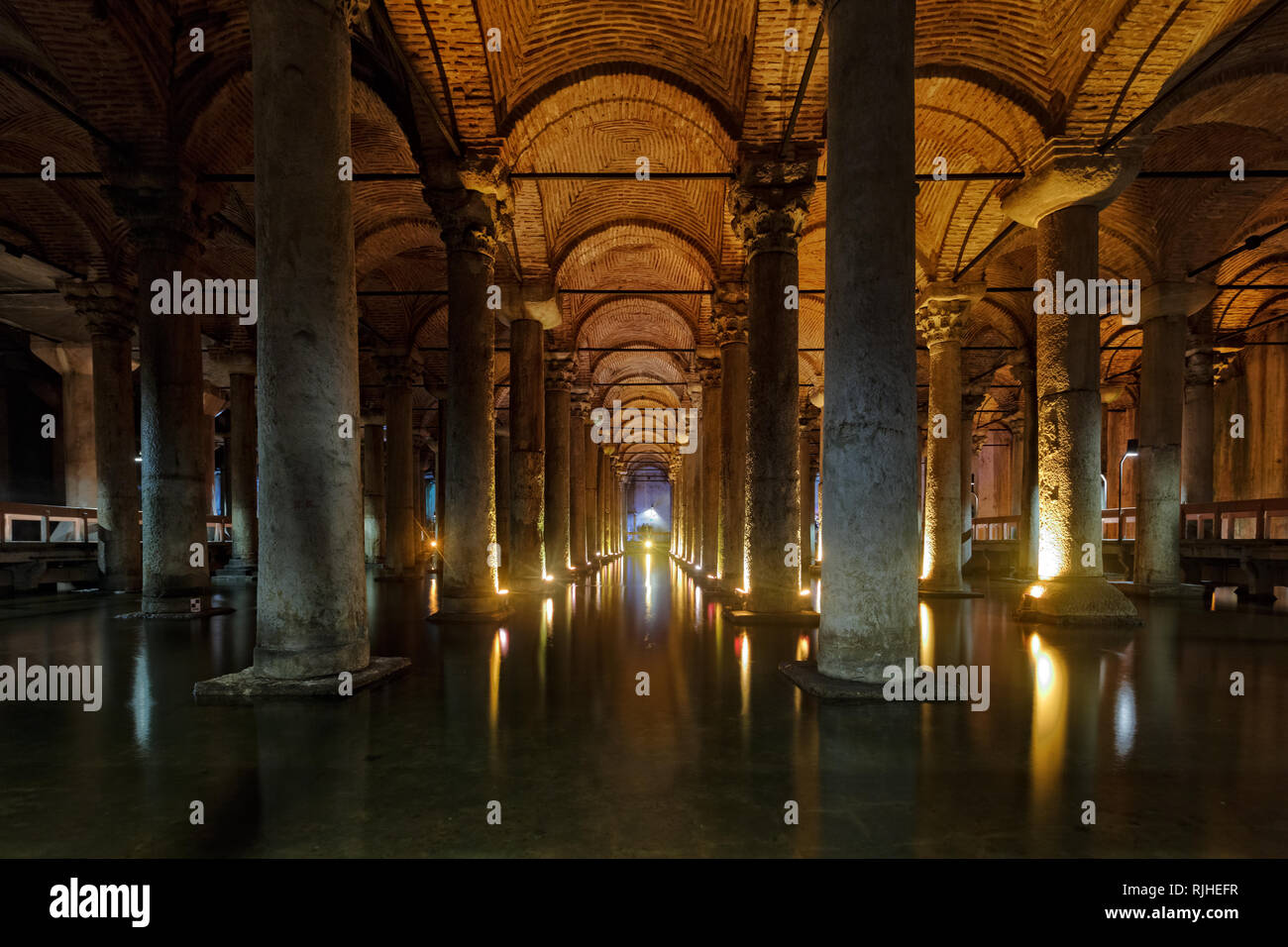 Inside the Basilica Cistern, Istanbul, Turkey Stock Photo - Alamy