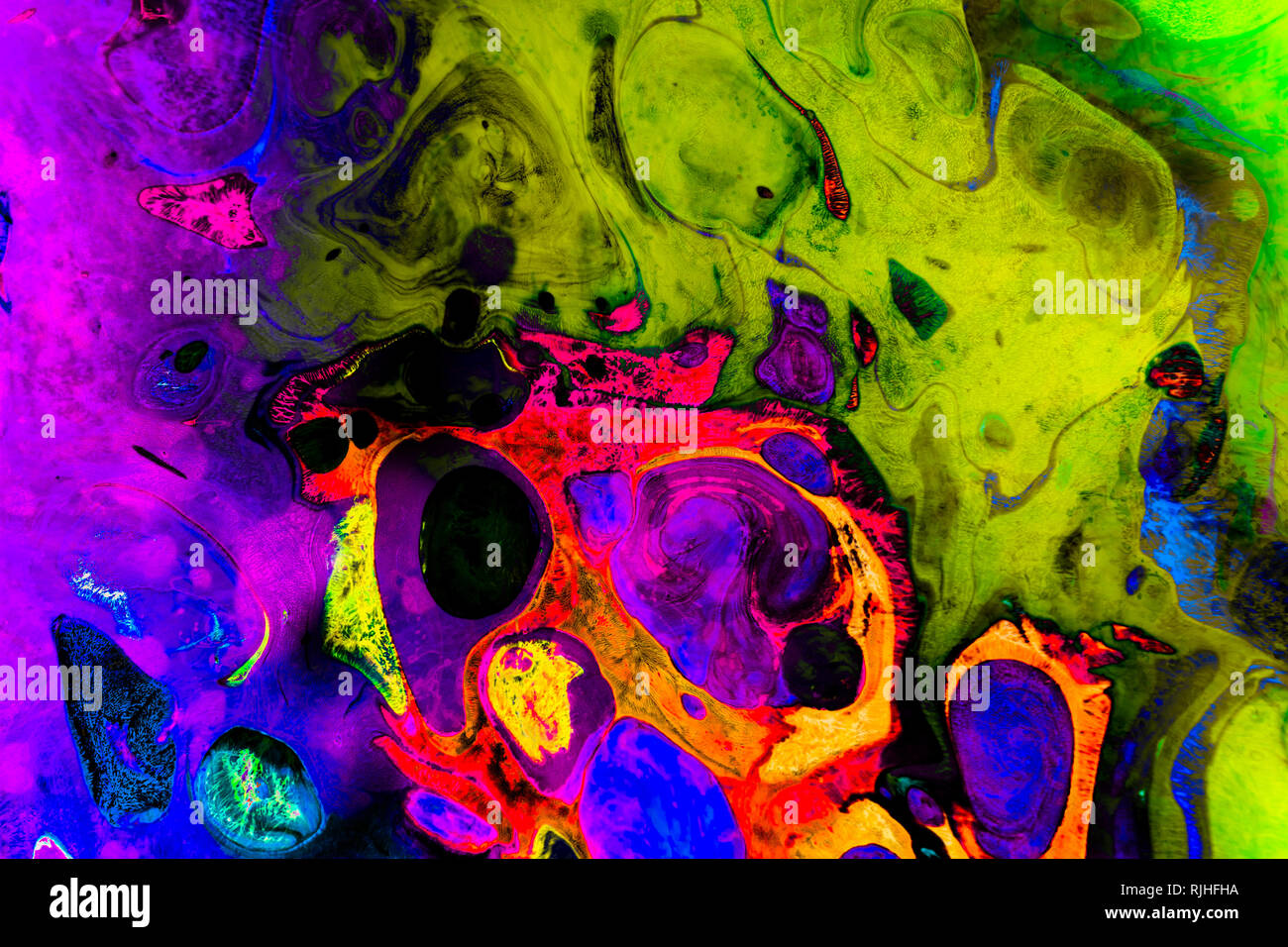 Traditional Ottoman Turkish abstract marbling art patterns as ...