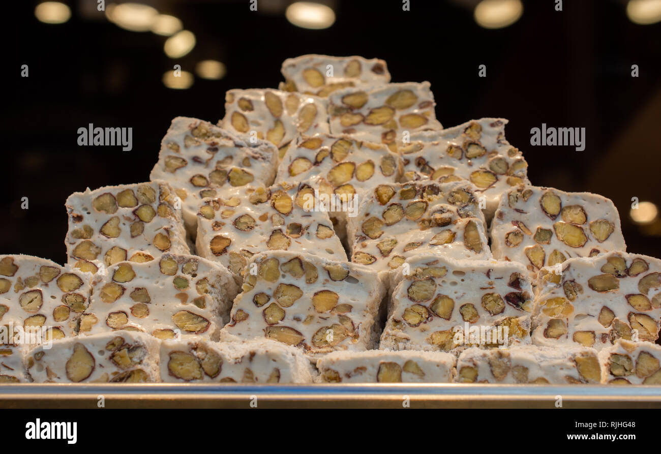Turkish delight or lokum is a family of confections based on a gel of ...