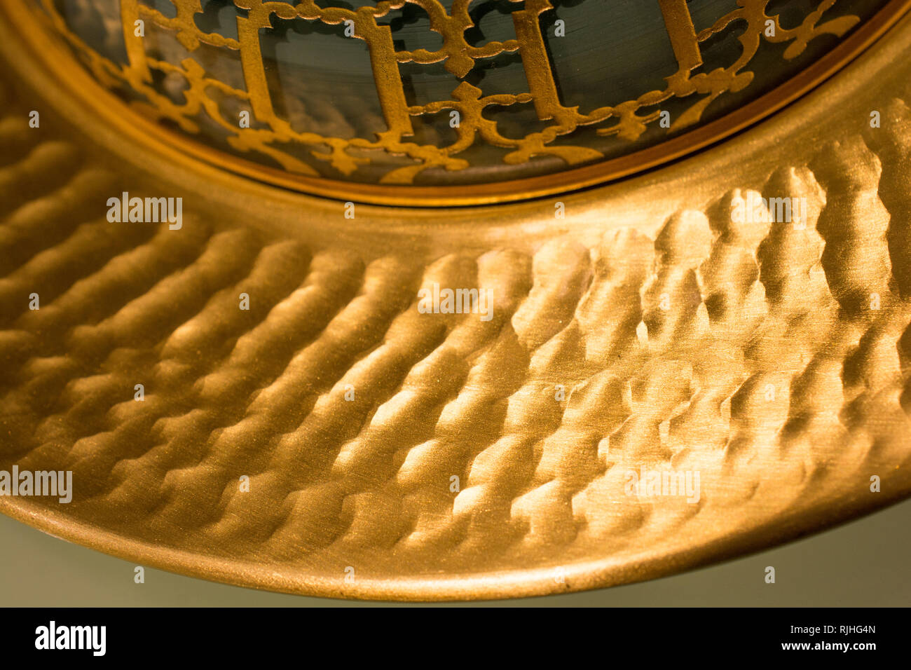 Example of art patterns applied on metals Stock Photo - Alamy