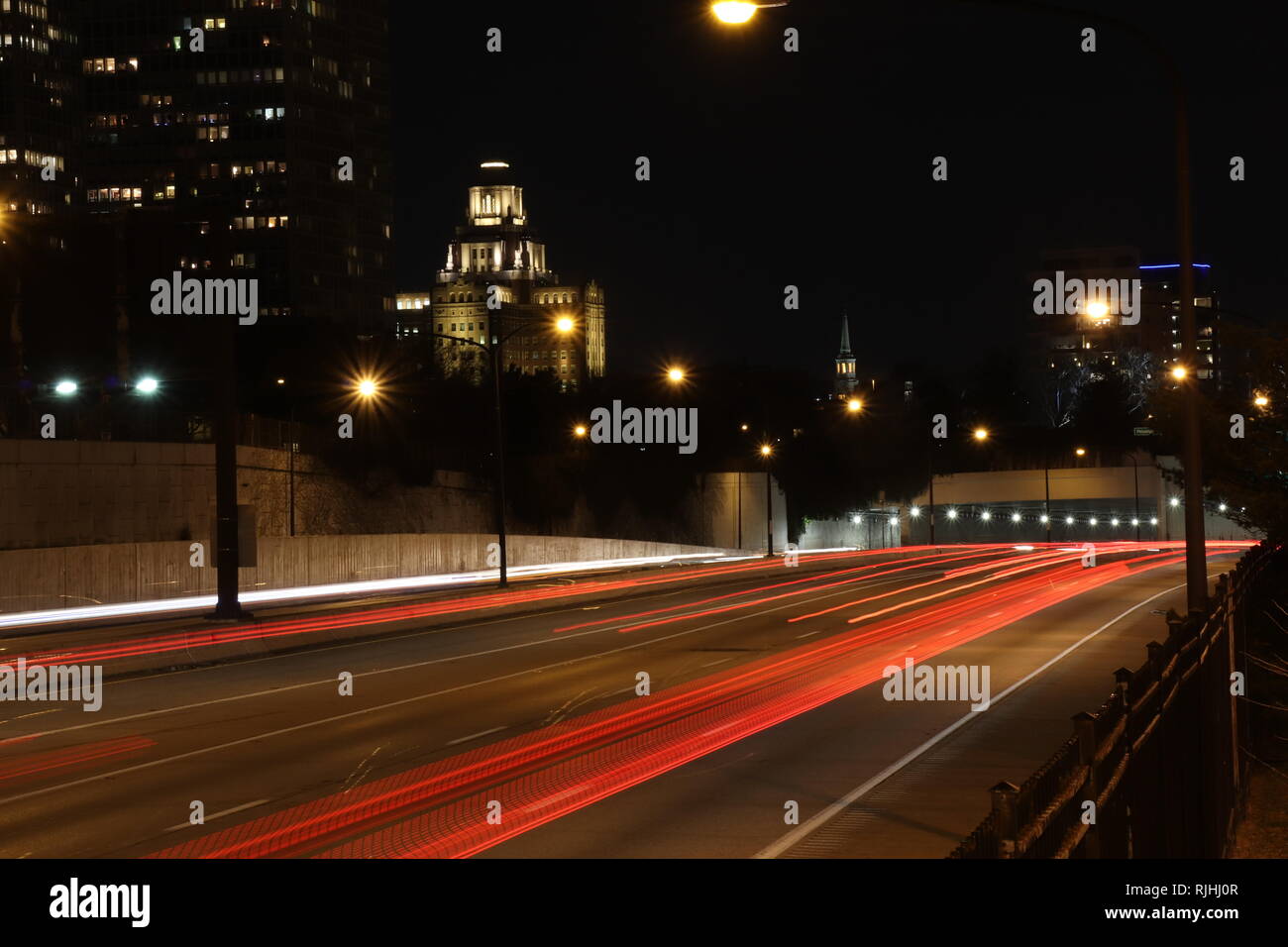 Philadelphia Light Trails Stock Photo - Alamy