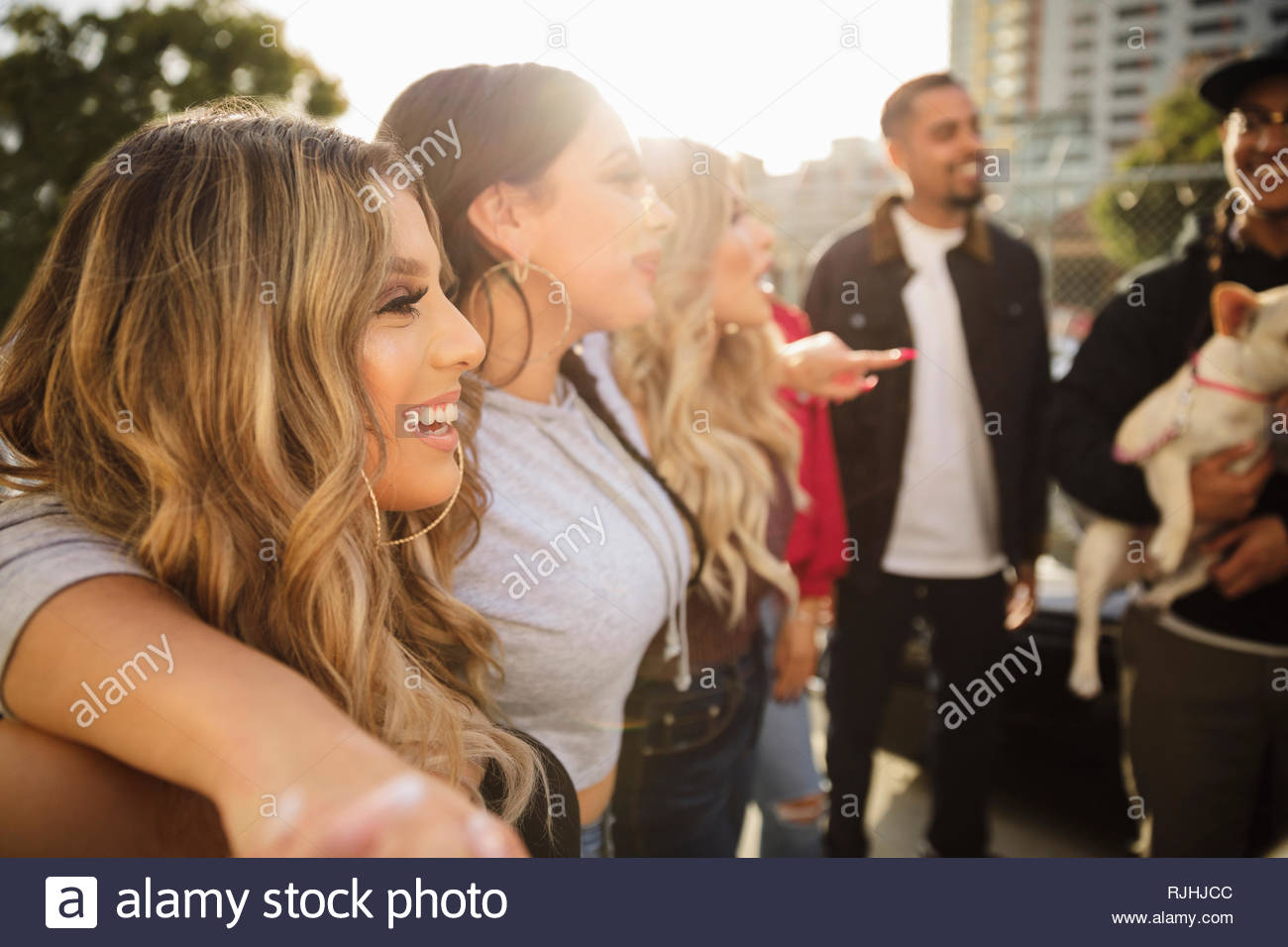 Happy women out together hi-res stock photography and images - Alamy