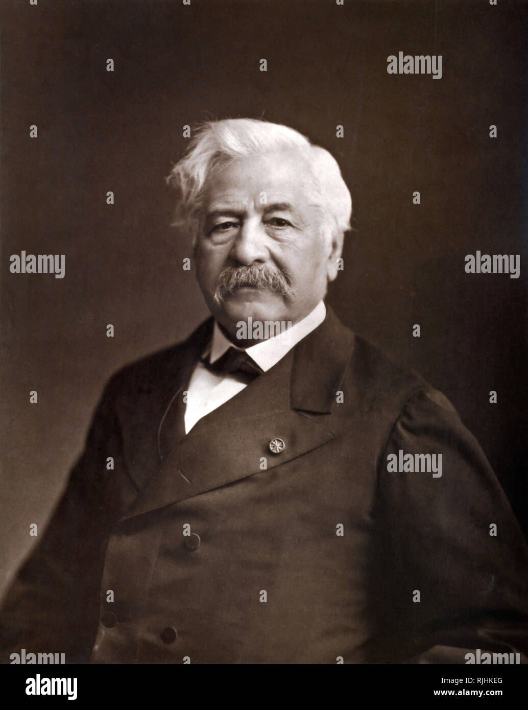 Portrait of Ferdinand de Lesseps (1805-1894) French Builder of Suez Canal Stock Photo - Alamy