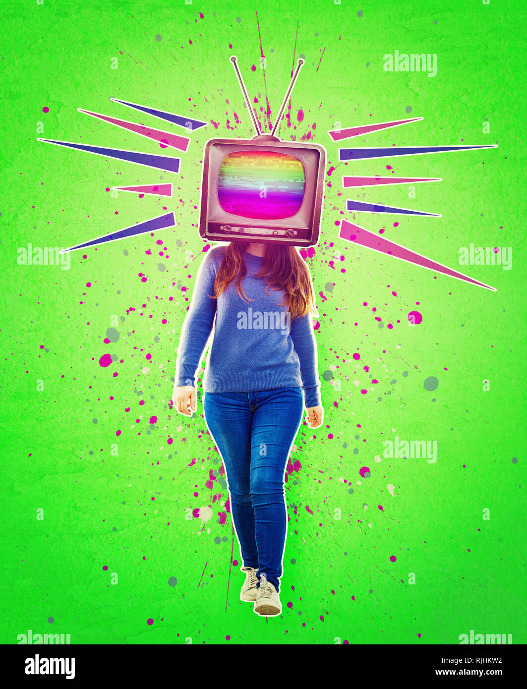 Mass media collage hi-res stock photography and images - Alamy