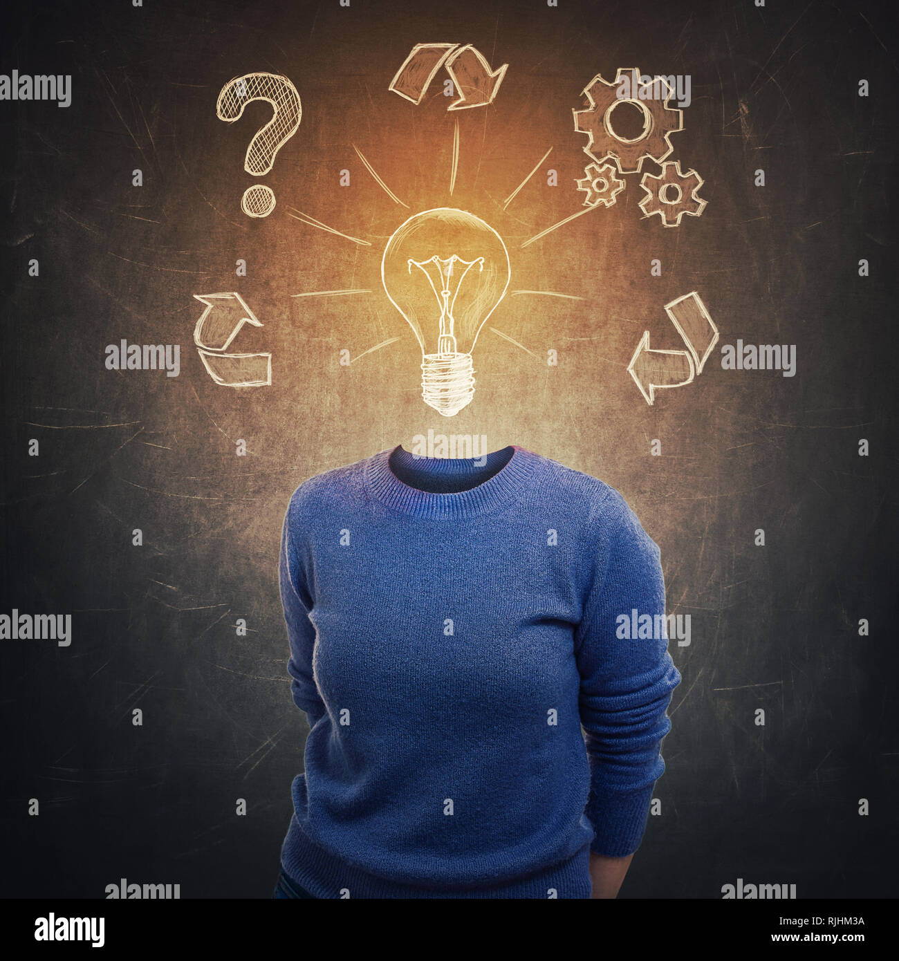 Headless woman surreal hi-res stock photography and images - Alamy