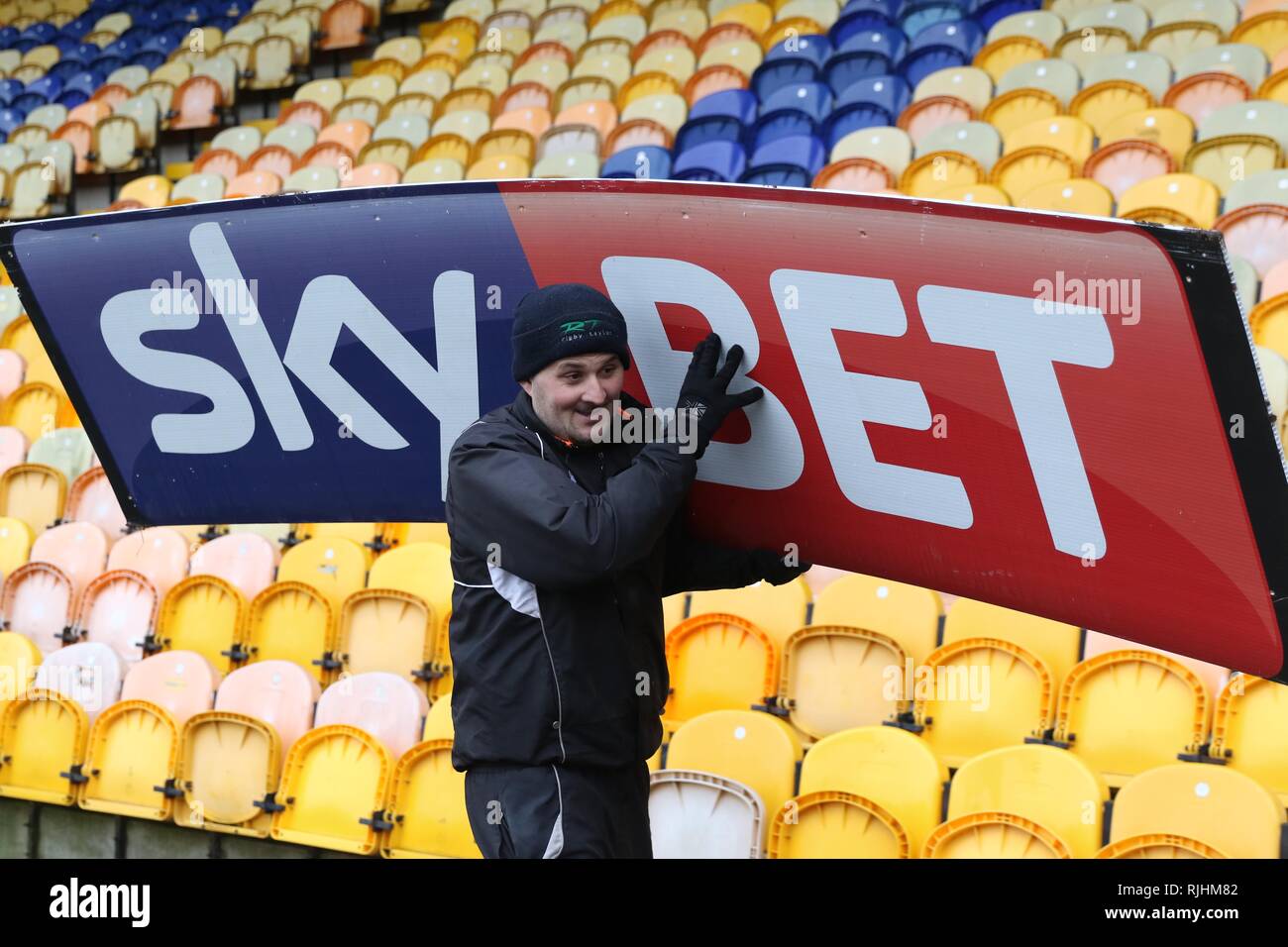 Mansfield Town FC home ground, The One Call Stadium in Mansfield ...