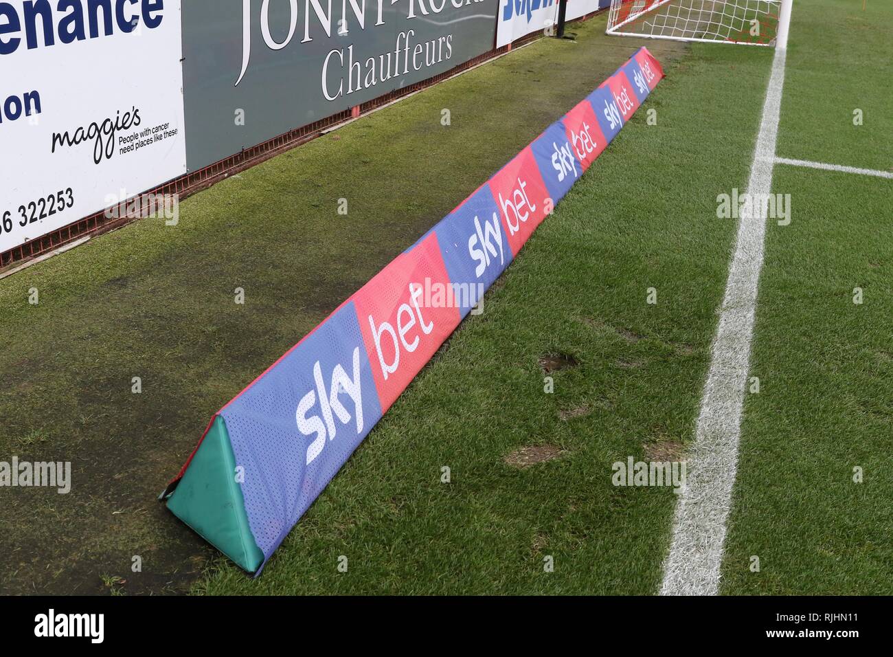 Cheltenham Town FC's home ground the Jonny Rocks Stadium, Whaddon Road ...