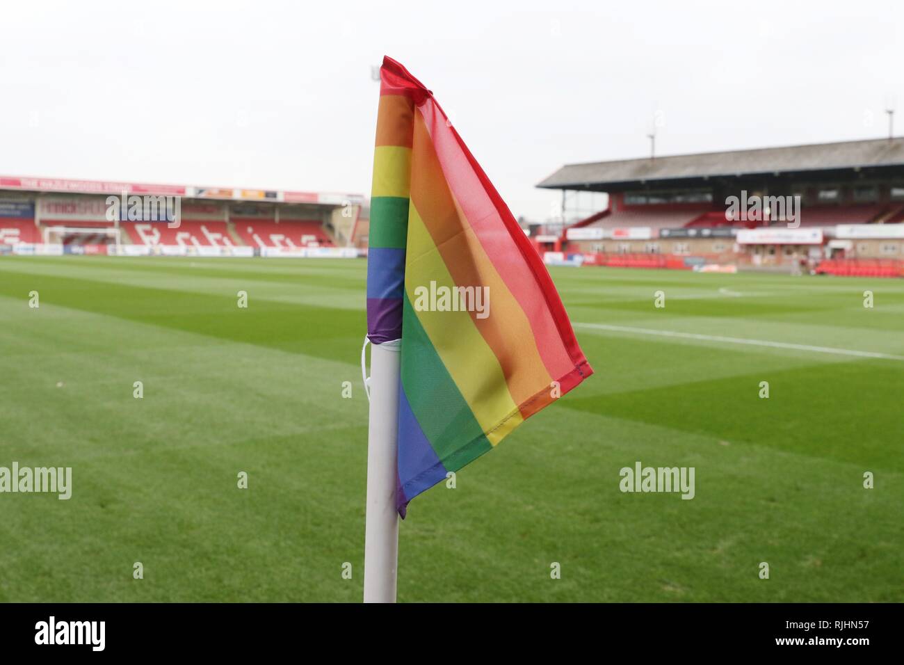 Cheltenham Town FC's home ground the Jonny Rocks Stadium, Whaddon Road ...