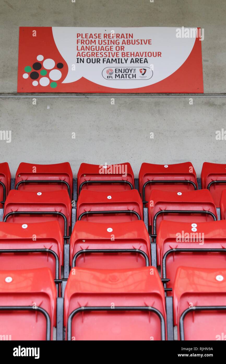 Cheltenham Town FC's home ground the Jonny Rocks Stadium, Whaddon Road ...