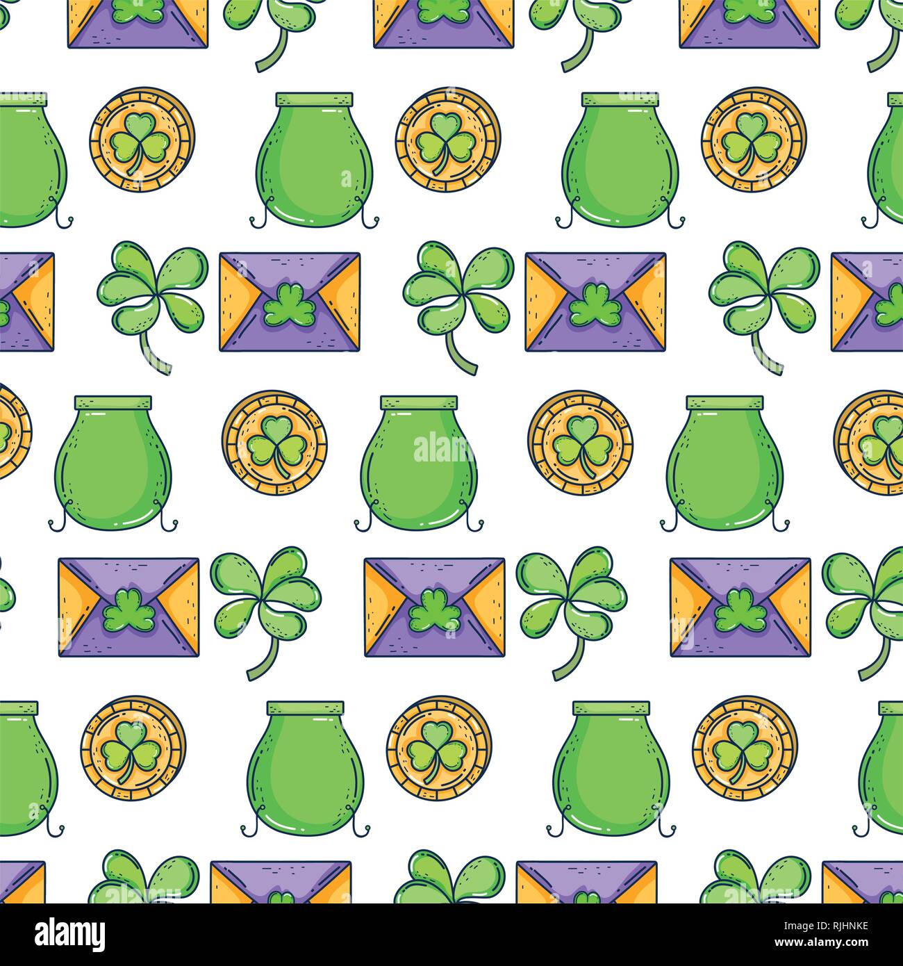 saint patrick day pattern background Stock Vector Image & Art - Alamy