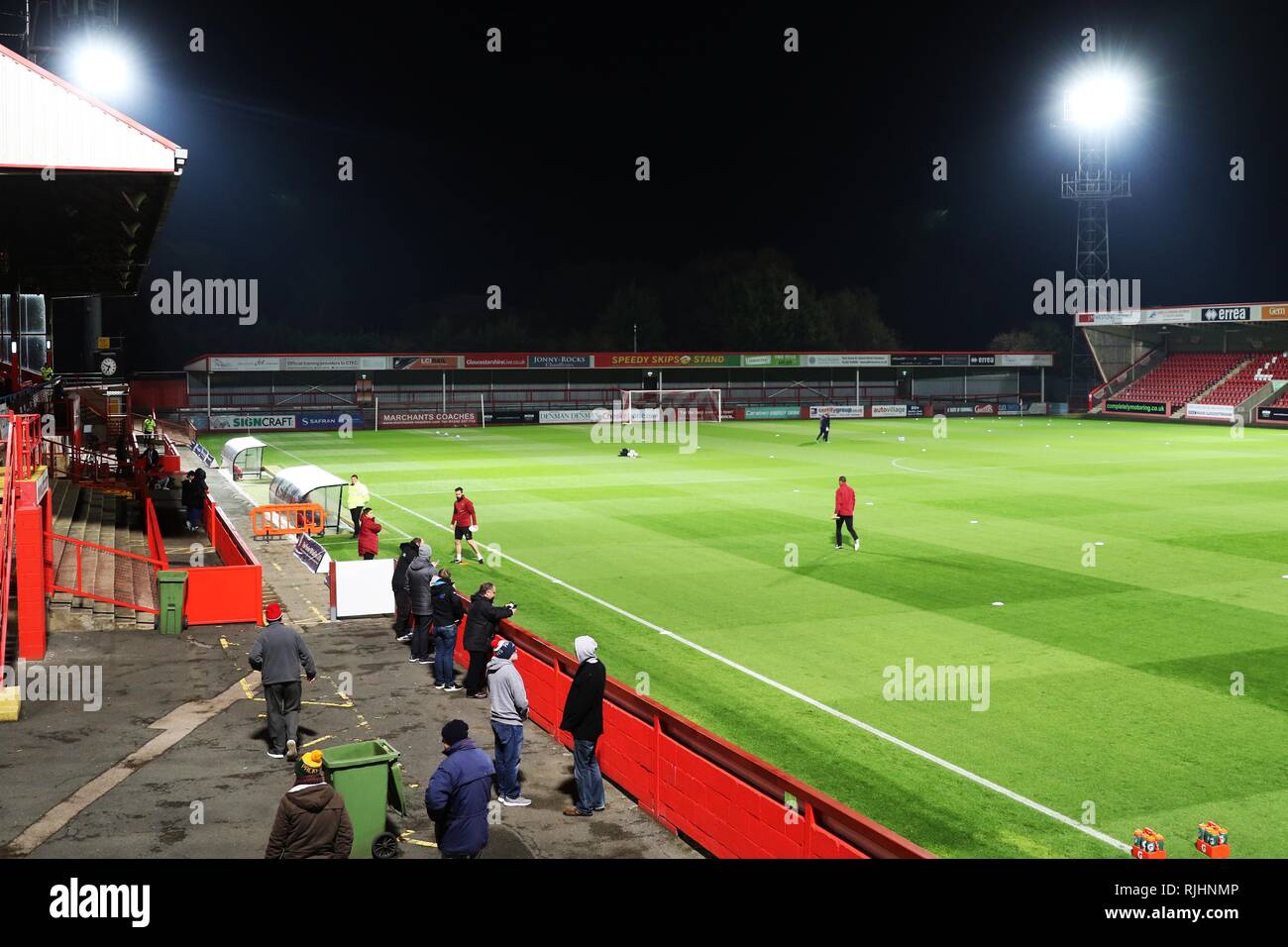 Cheltenham Town FC's home ground the Jonny Rocks Stadium, Whaddon Road ...