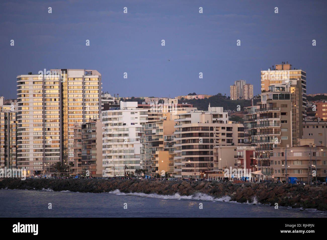 Chile, Vina del Mar, skyline Stock Photo - Alamy