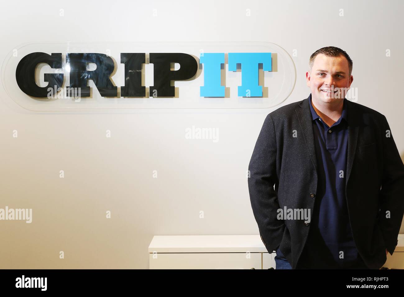 Jordan Daykin, CEO of GripIt Stock Photo - Alamy