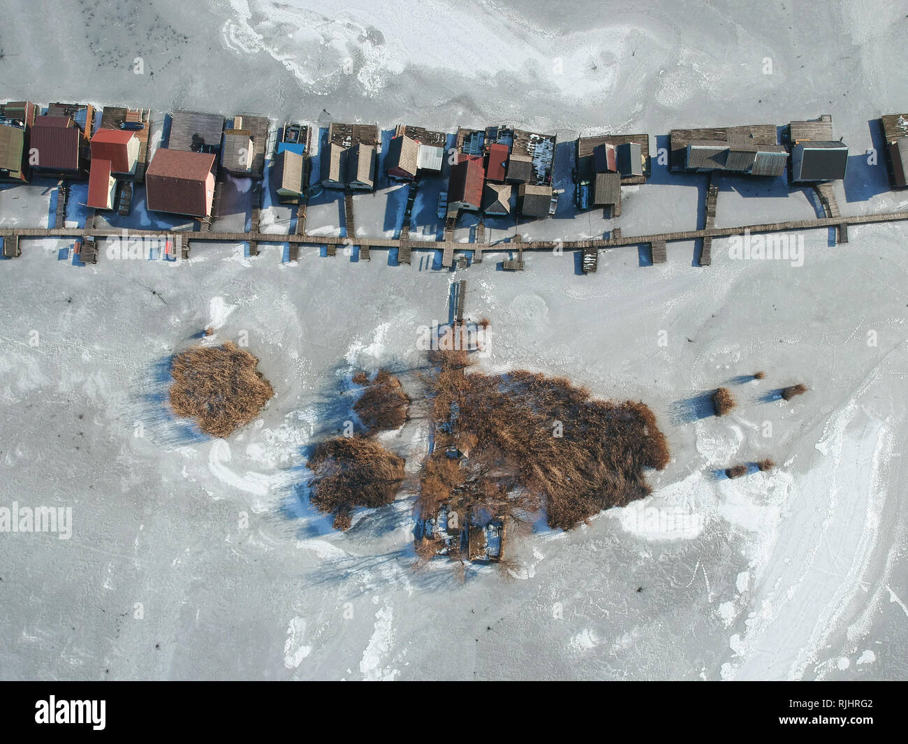 Bokod floating houses hi-res stock photography and images - Alamy