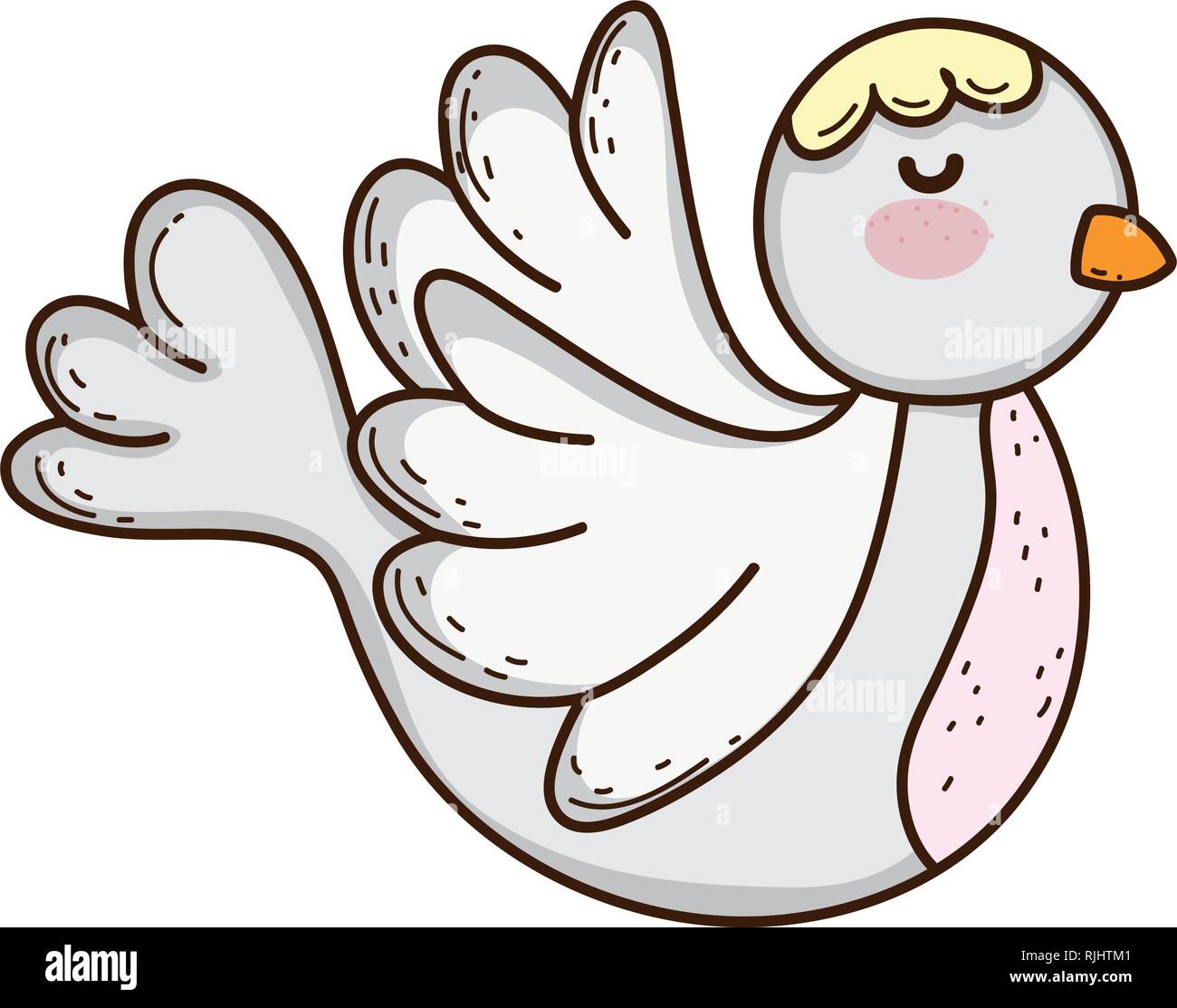 cute dove bird religious icon Stock Vector Image & Art - Alamy
