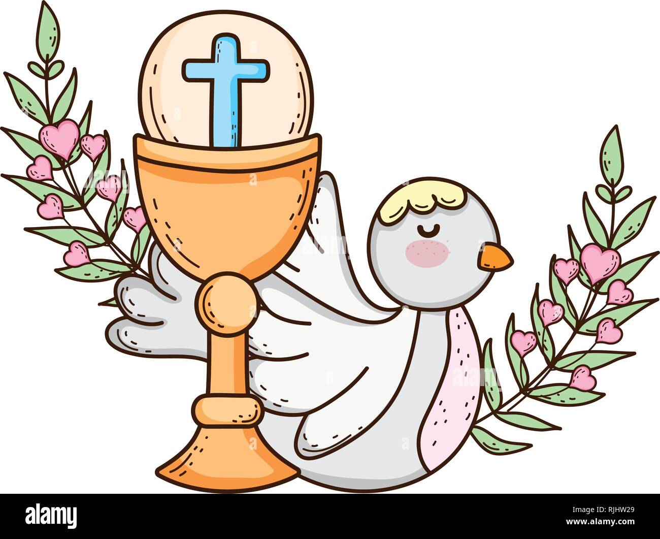 Jesus baptism dove Stock Vector Images - Alamy