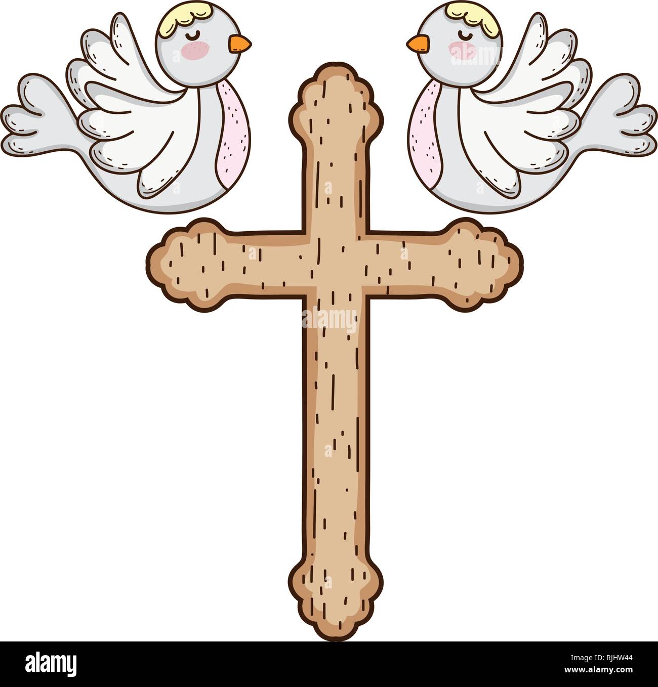 Dove With Cross Symbol Stock Photos & Dove With Cross Symbol Stock ...