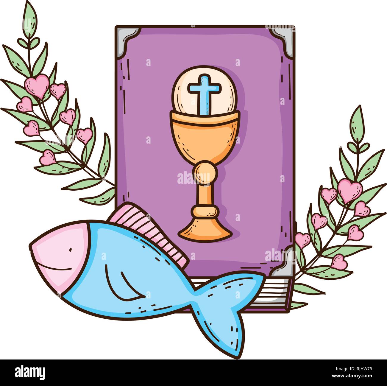 Biblical fish Stock Vector Images - Alamy