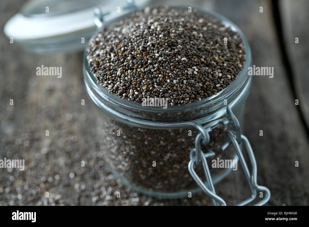 Chia seed texture hi-res stock photography and images - Alamy