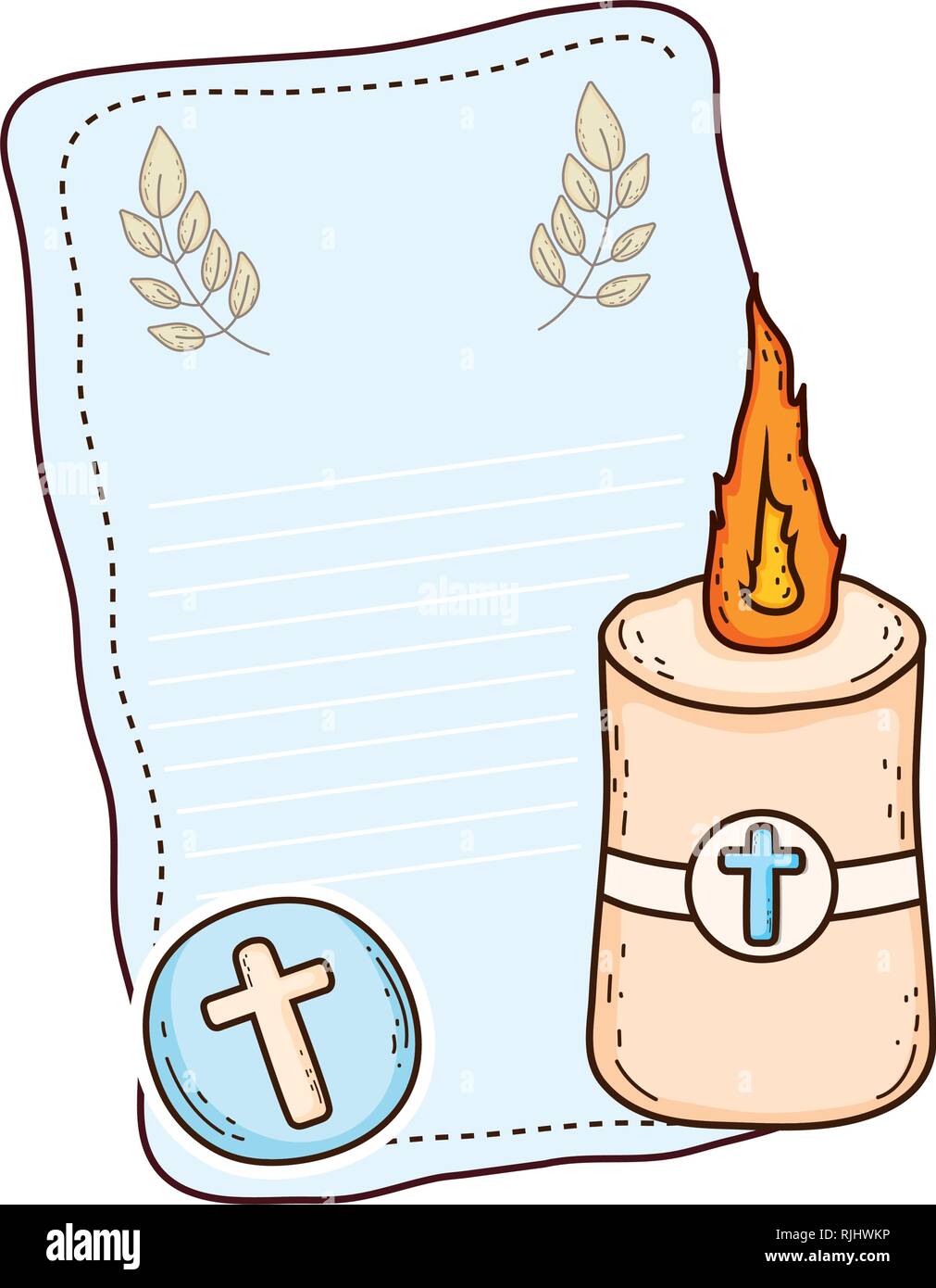 Paschal candle sacred icon Stock Vector Image & Art - Alamy