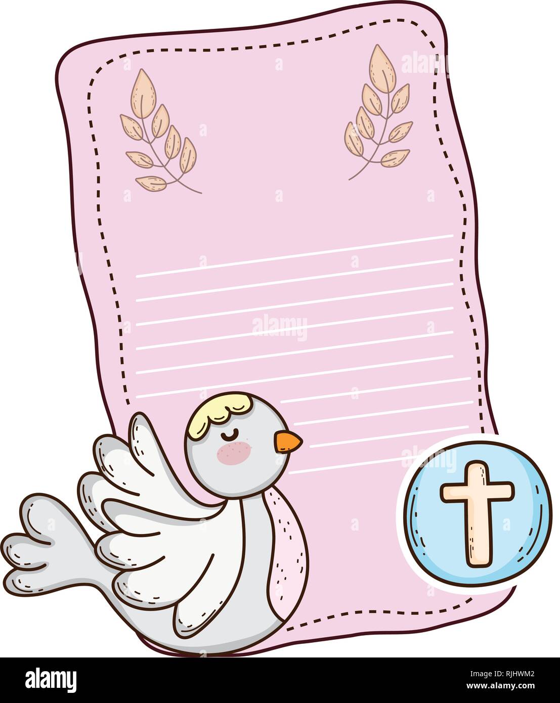 cute dove bird religious icon Stock Vector Image & Art - Alamy