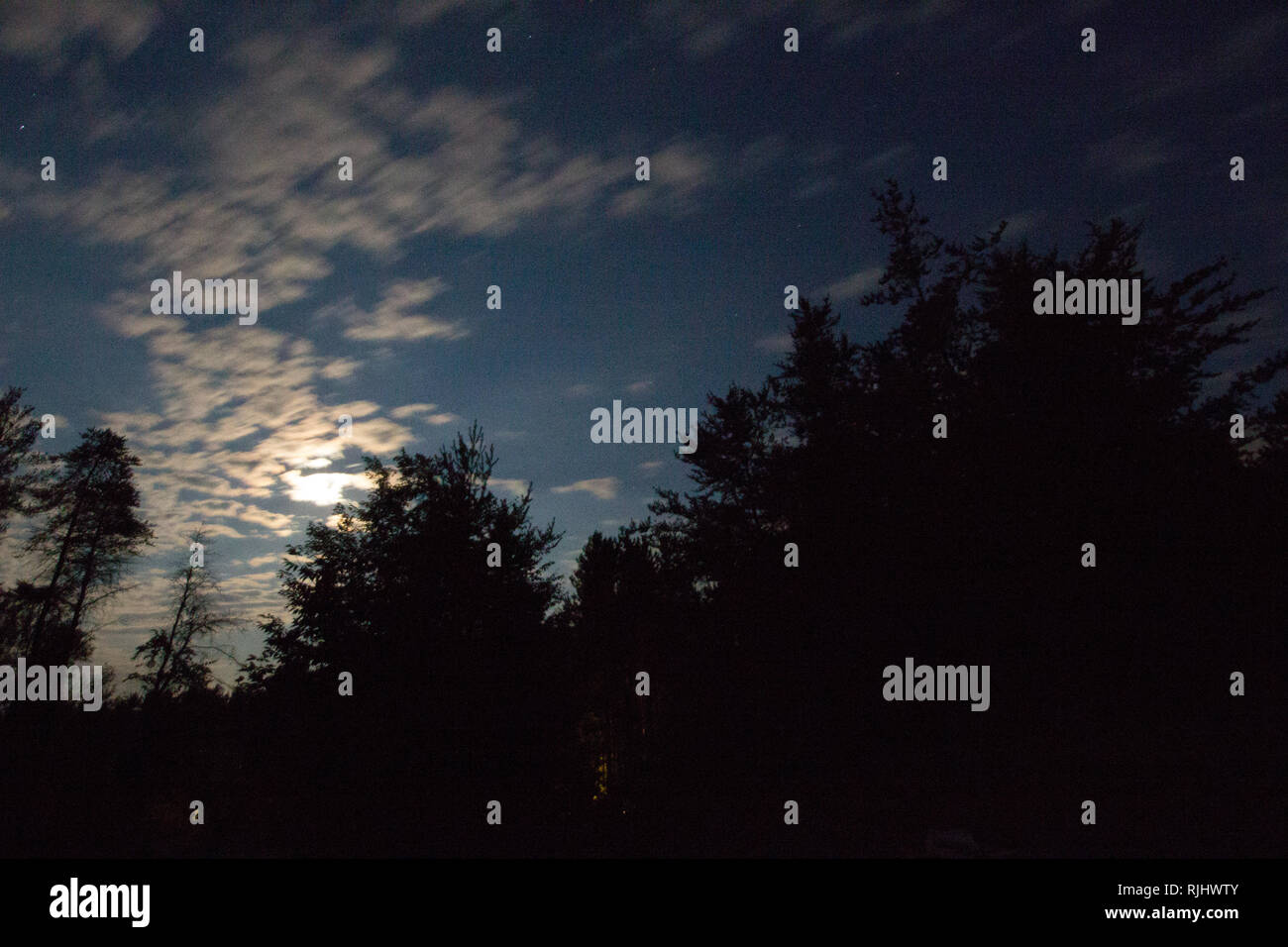 Elk Lake, Michigan, Night Sky Stock Photo - Alamy