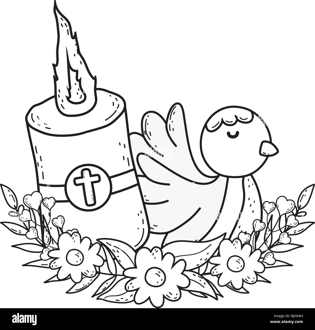 Baptism of jesus dove Stock Vector Images - Alamy