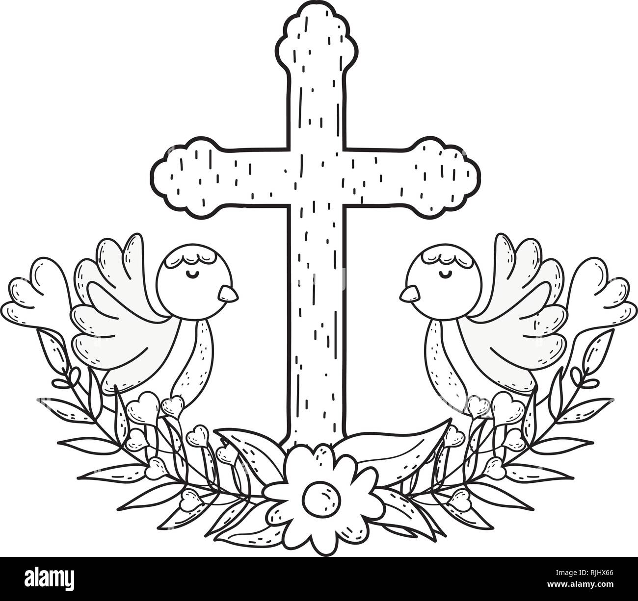 Dove With Cross Symbol Stock Photos & Dove With Cross Symbol Stock ...