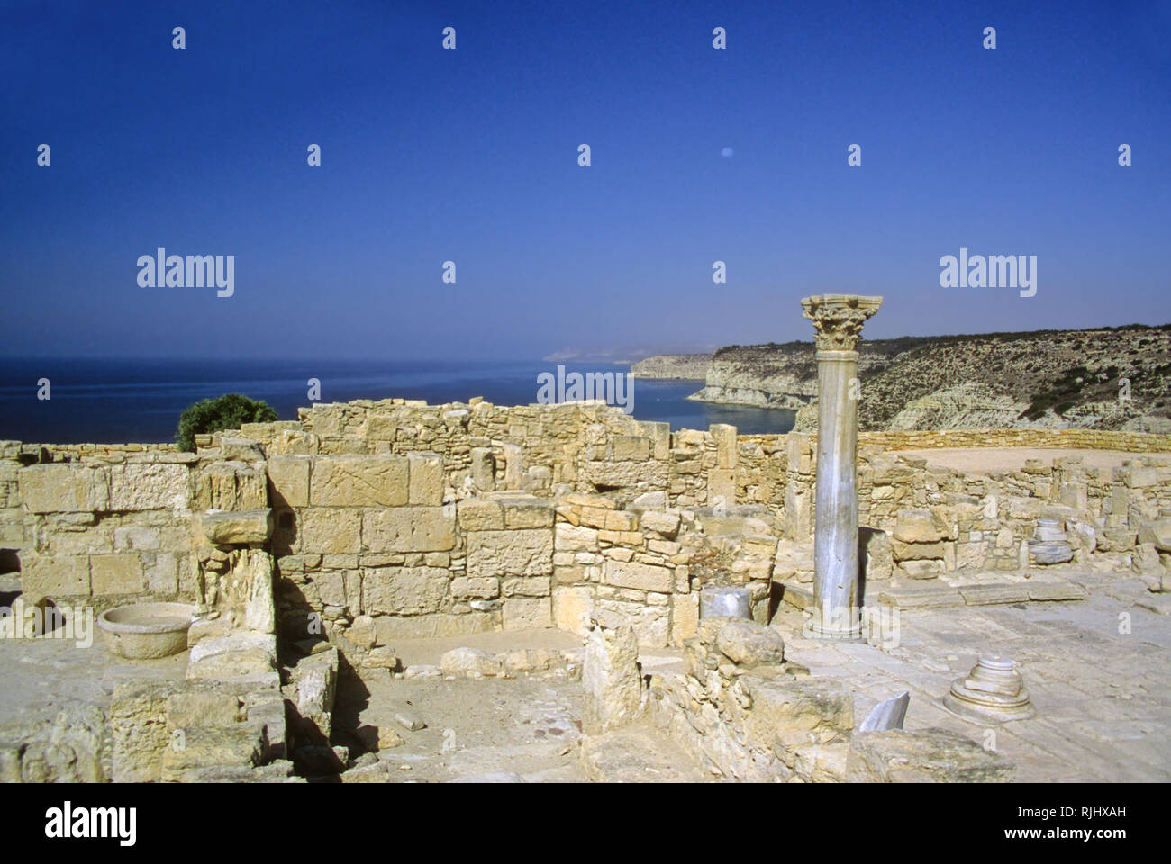 Fifth century basilica, ancient Kourion, Episkopi, Limassol District ...
