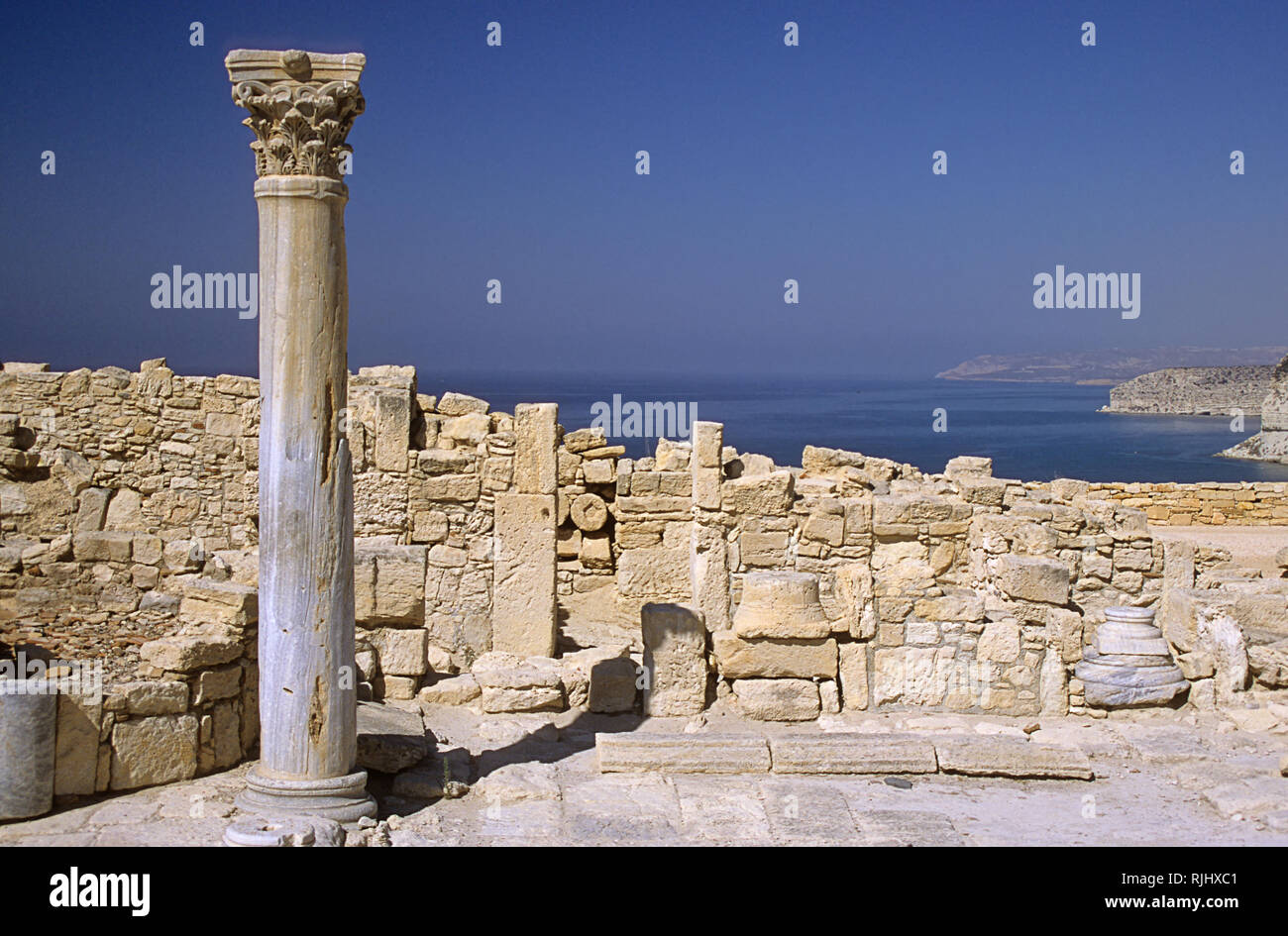 Fifth century basilica, ancient Kourion, Episkopi, Limassol District ...
